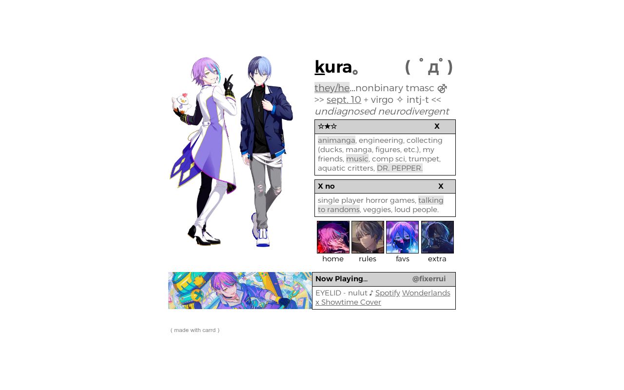 kura / skye’s profile